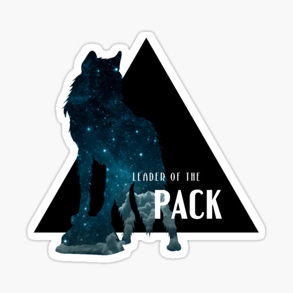 "Leader Of The Pack" Sticker for Sale by Spicy-Kitten | Redbubble