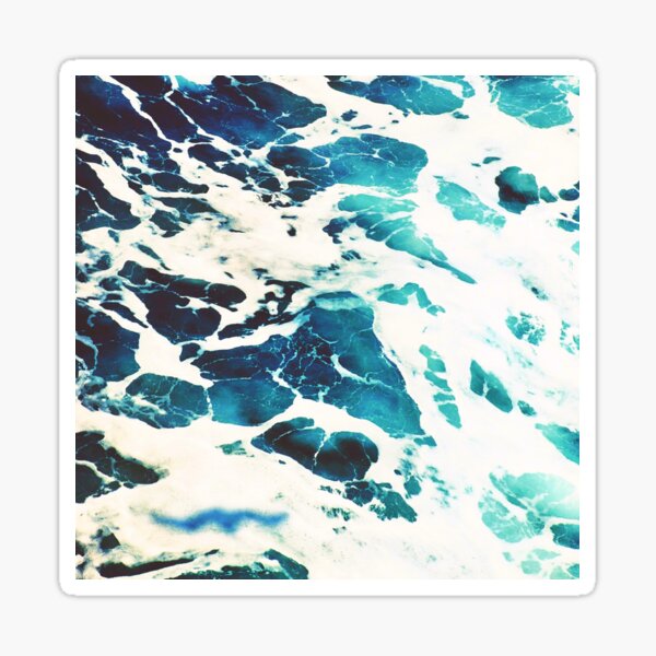 "Light and blue ocean wave and pattern" Sticker for Sale by SILVAstor ...