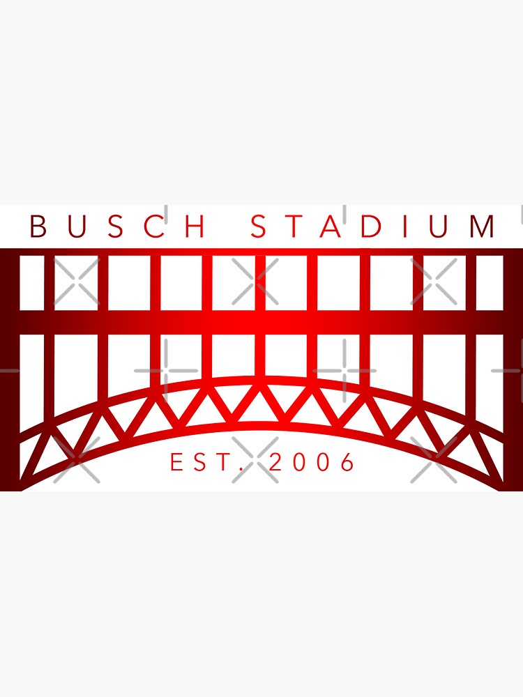 "Busch Stadium" Sticker by tomhillmeyer | Redbubble