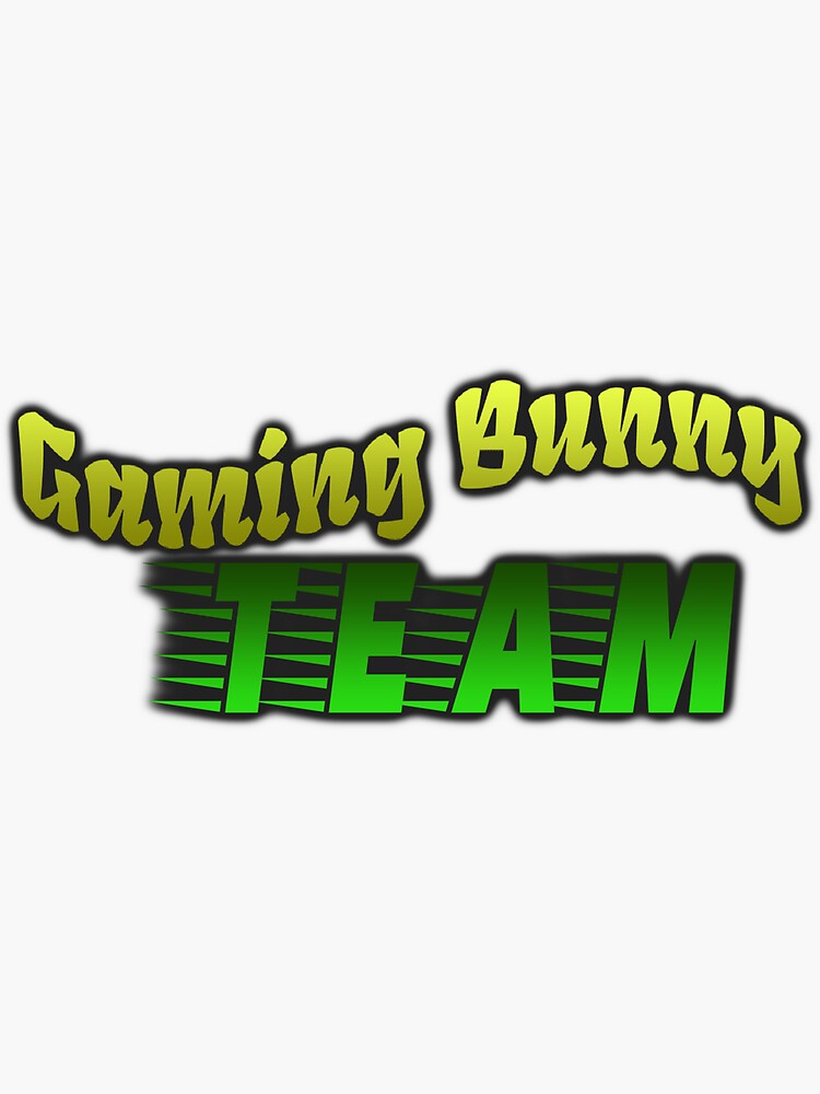 "Gaming Bunny Team" Sticker by LittleBunnyShop | Redbubble