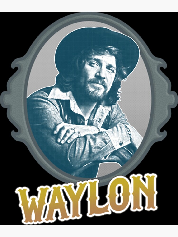 "Waylon Jennings T-Shirt70s Styled Outlaw Country Waylon Jennings ...