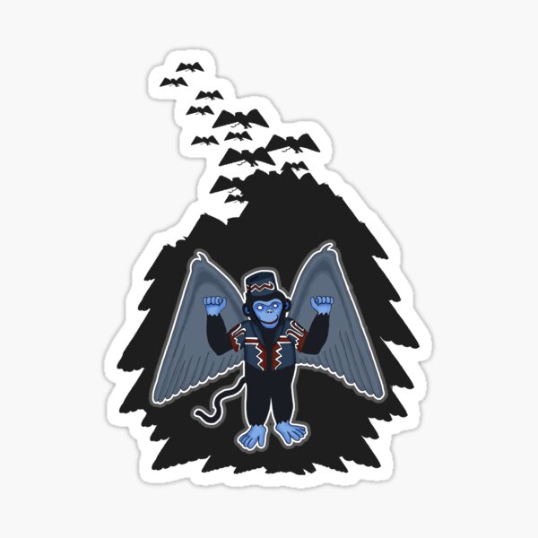 "whatever happened to those cute flying monkeys?" Sticker for Sale by ...