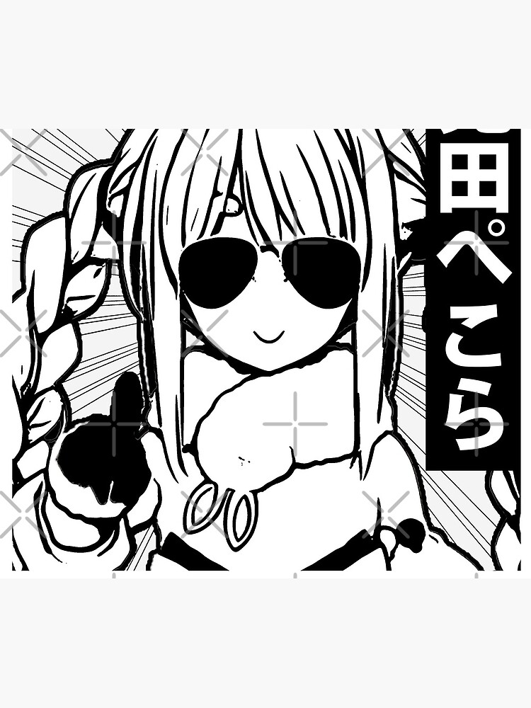 "Hololive Usada Pekora Obey Black & White" Mouse Pad by UDTee | Redbubble