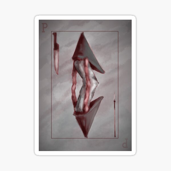"Pyramid Head playingcard" Sticker for Sale by joeym095 | Redbubble