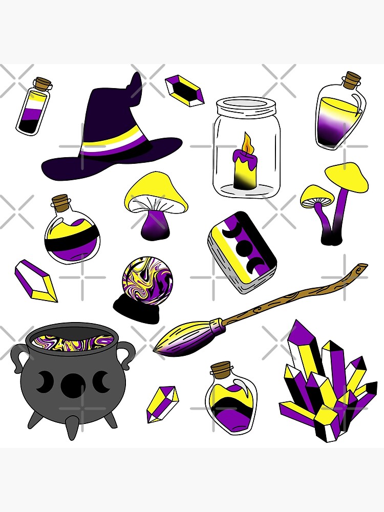 " Non-Binary Witch" Poster for Sale by QuinnRamsay | Redbubble