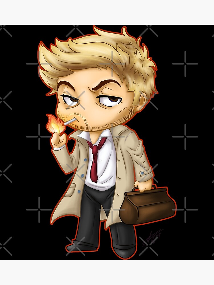 "Beautiful Model Chibi John Constantine keanu Reeves Lots Of Gun" Metal ...