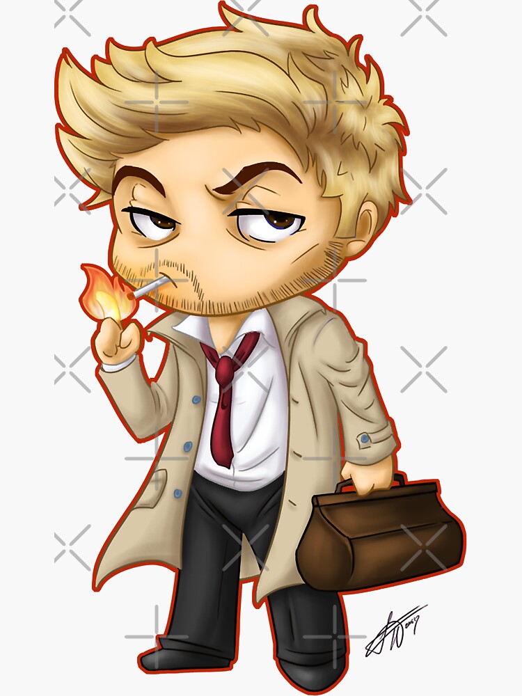 "Beautiful Model Chibi John Constantine keanu Reeves Lots Of Gun ...
