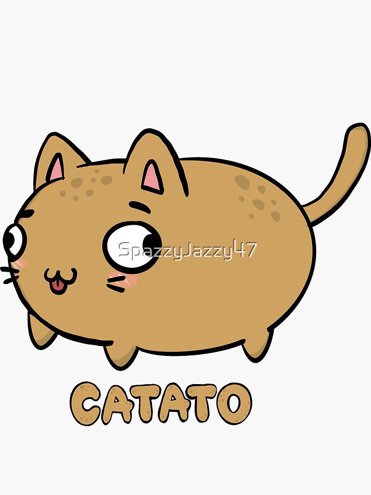"Catato!" Sticker for Sale by SpazzyJazzy47 | Redbubble