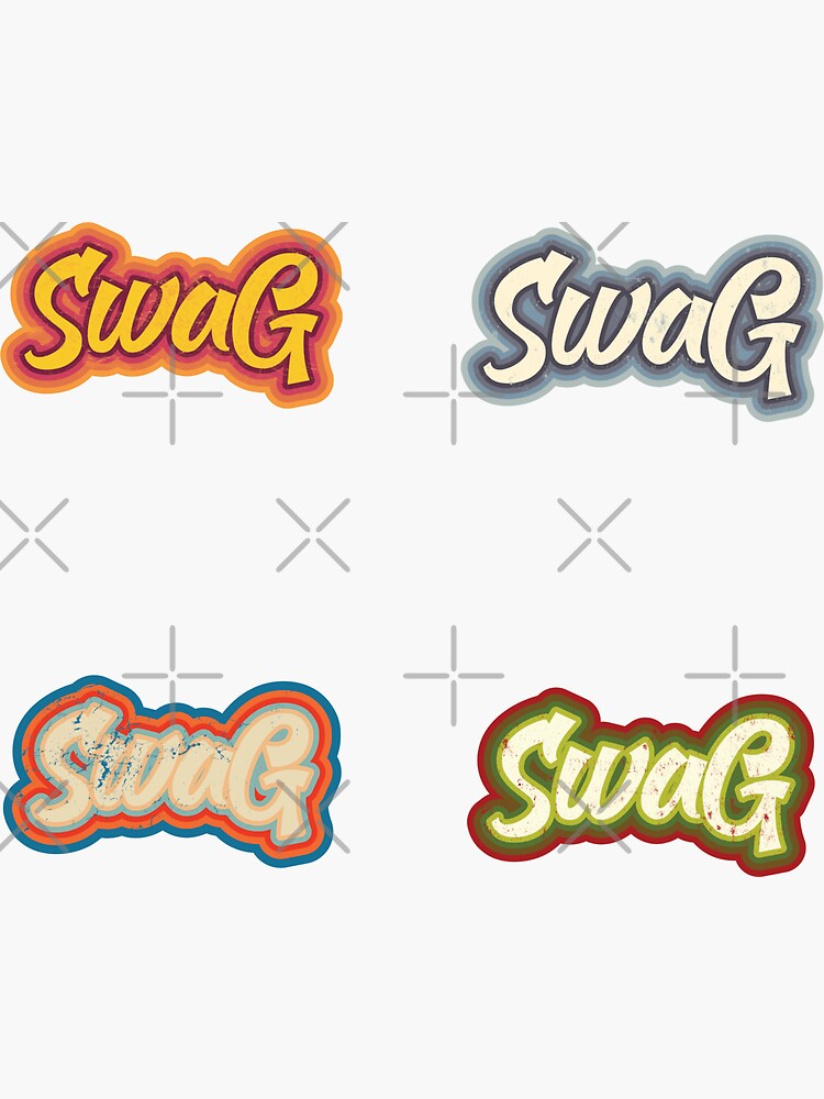"Vintage Style Swag Sticker Pack" Sticker for Sale by Scubedesign ...
