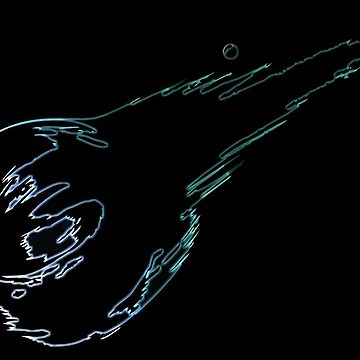 "FINAL FANTASY ° Final Fantasy VII Neon Logo" Sticker by ArtLOGO ...