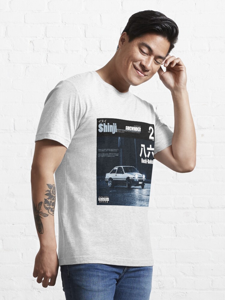 "AE86 Shinji Inui Initial-D" T-shirt by Osakiart | Redbubble
