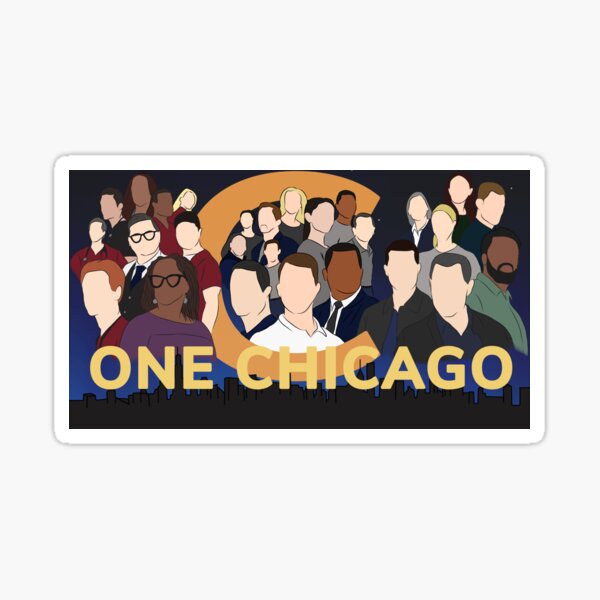 "One Chicago Poster" Sticker for Sale by AndyCaseyStore | Redbubble
