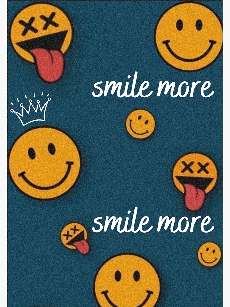 "smile more" Sticker for Sale by Selinahuynh0304 | Redbubble