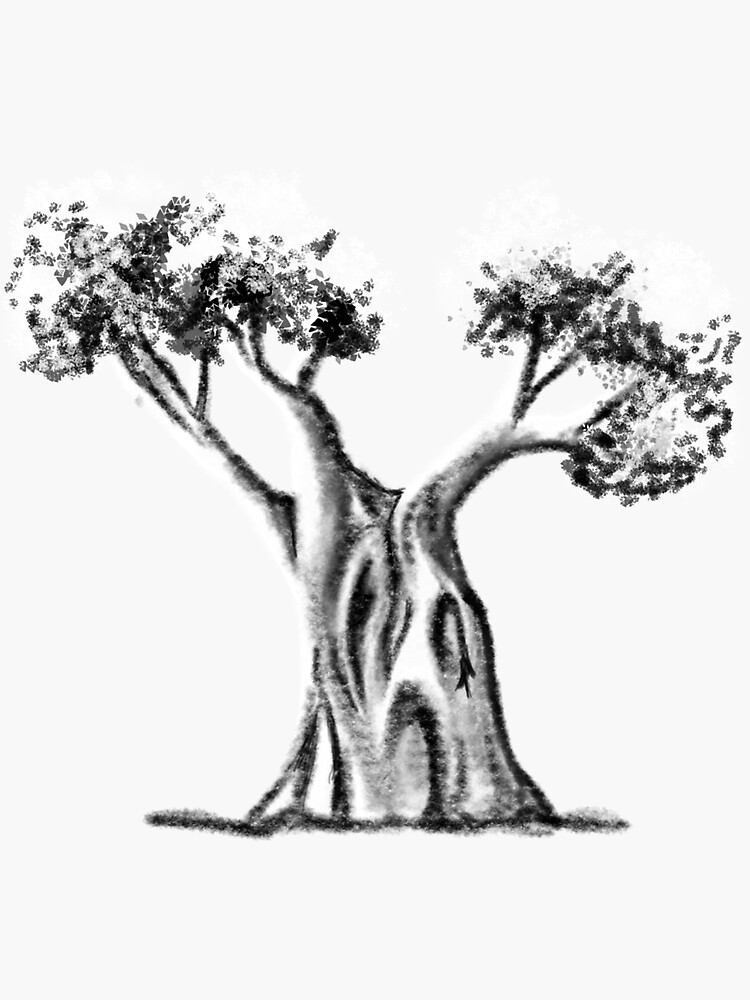 "Screaming tree ekpresion" Sticker for Sale by NatureWay | Redbubble