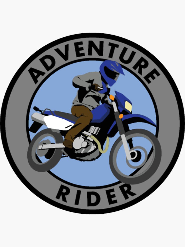 "BadgeWork Adventure Rider Dual Sport" Sticker for Sale by hienshirts79 ...