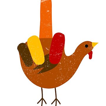 "Middle Finger Turkey American Sign Language Thanksgiving" Essential T ...