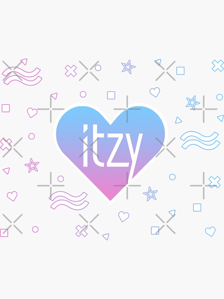 "ITZY HEART (Logo Ver.)" Sticker for Sale by lovely-day | Redbubble