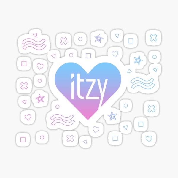 "ITZY HEART (Logo Ver.)" Sticker for Sale by lovely-day | Redbubble