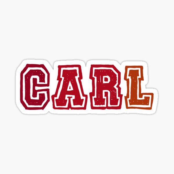 "CARL" Sticker for Sale by ruviogevio | Redbubble