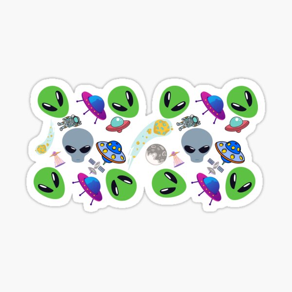"alien space ufo" Sticker for Sale by DESIGNMANNER | Redbubble