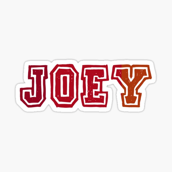 "JOEY" Sticker for Sale by ruviogevio | Redbubble