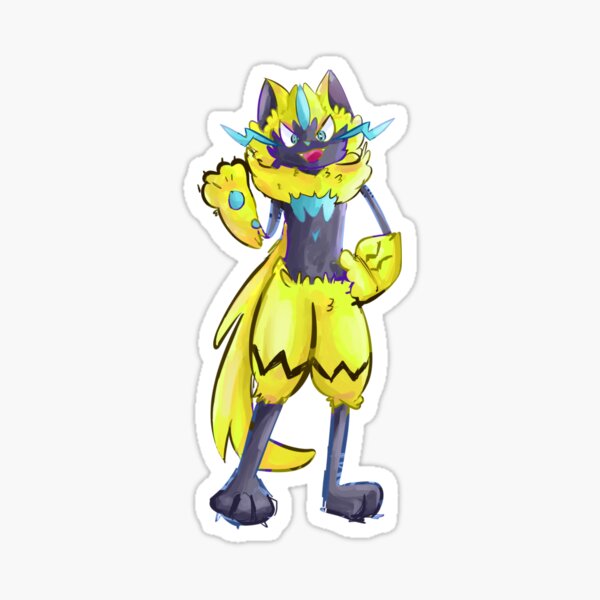 "zeraora" Sticker for Sale by noiivern | Redbubble