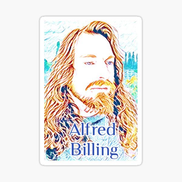 "Alfred Billing" Sticker for Sale by AlfredBilling | Redbubble