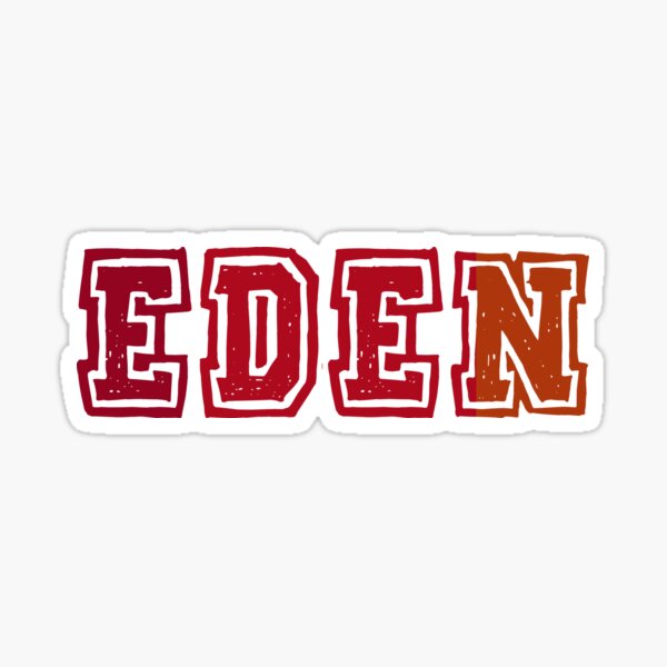 "EDEN" Sticker for Sale by ruviogevio | Redbubble