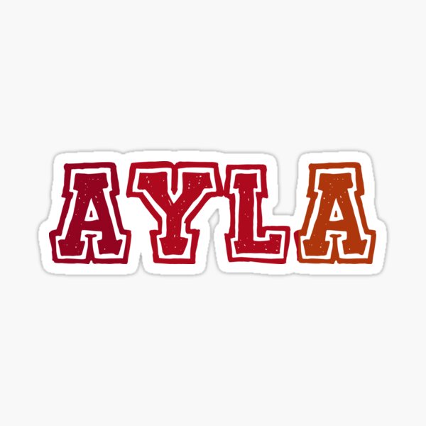 "AYLA" Sticker for Sale by ruviogevio | Redbubble