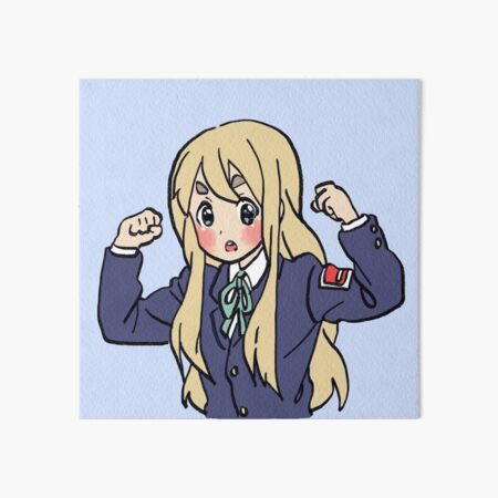 "I draw the strong mugi K-ON meme" Art Board Print for Sale by RansRoom ...