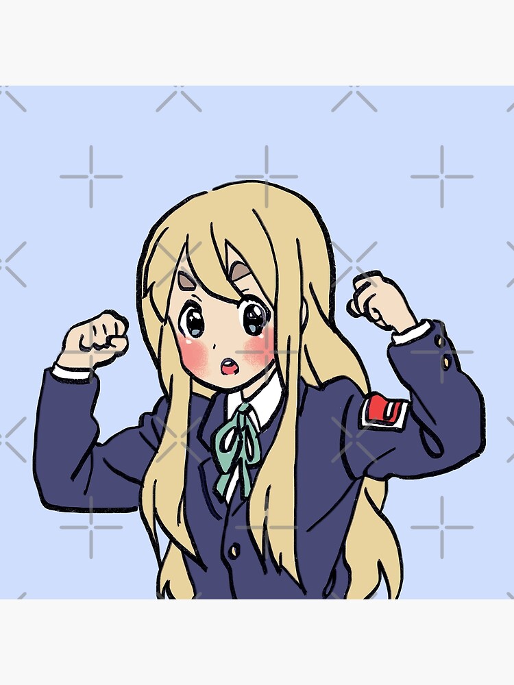 "I draw the strong mugi K-ON meme" Poster for Sale by RansRoom | Redbubble