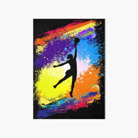 "Netball Art watercolor" Art Board Print by jumpstore | Redbubble