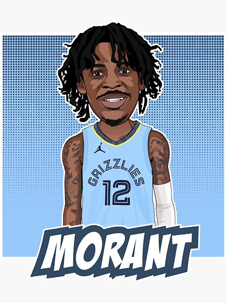 Sticker « Oeuvre de dessin animé de Ja Morant », par lJaesun19 | Redbubble