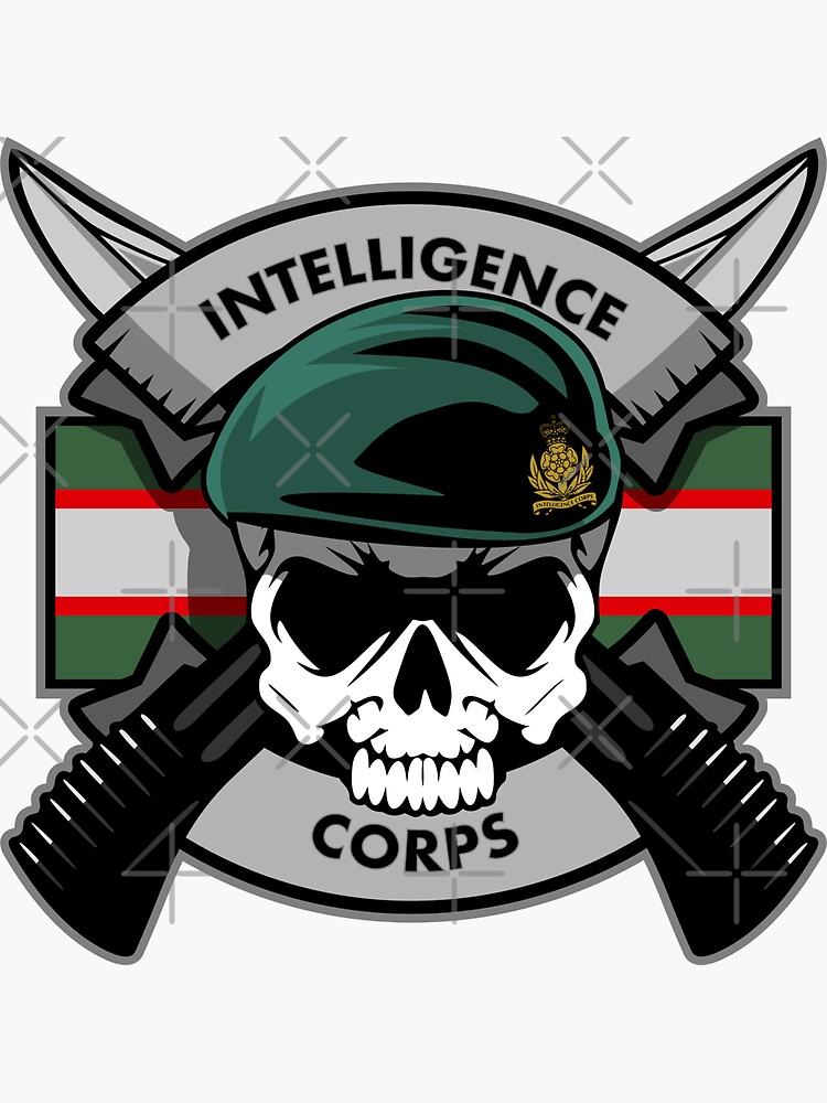 "Intelligence Corps" Sticker for Sale by StrongVlad | Redbubble