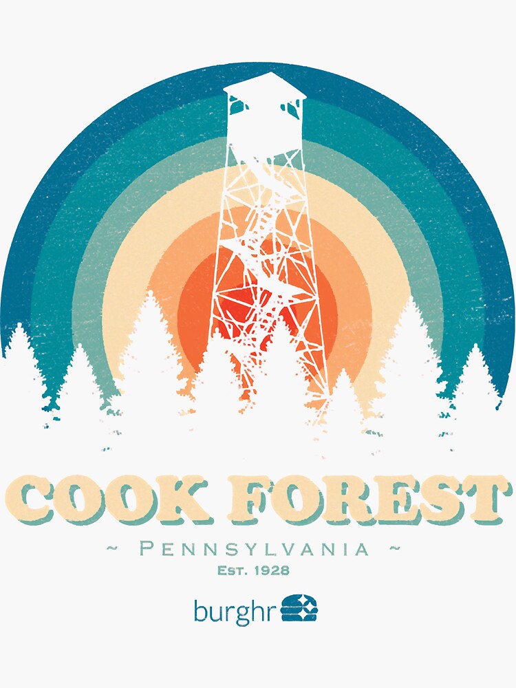 "Cook Forest - Fire Tower" Sticker for Sale by Randyiesel | Redbubble