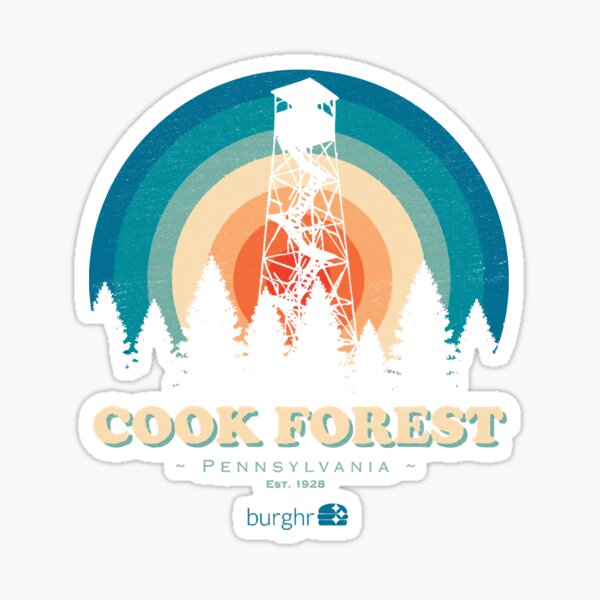 "Cook Forest - Fire Tower" Sticker for Sale by Randyiesel | Redbubble