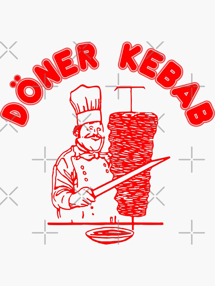 "Döner Kebab" Sticker for Sale by Tilar | Redbubble