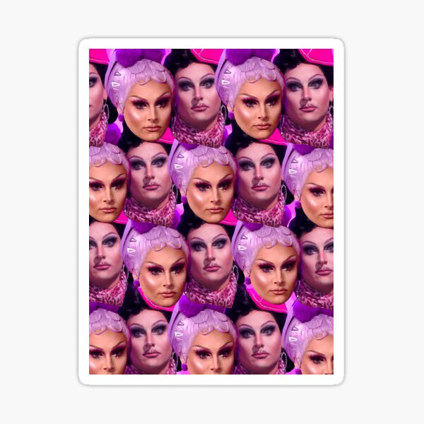 "jan face cracks Sticker" Sticker for Sale by Liamjamers | Redbubble