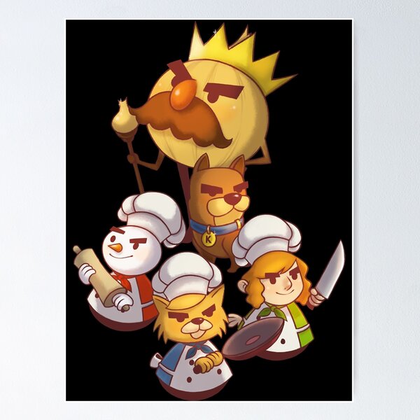 "Overcooked For Men & Women" Poster for Sale by ElosieLeverette | Redbubble
