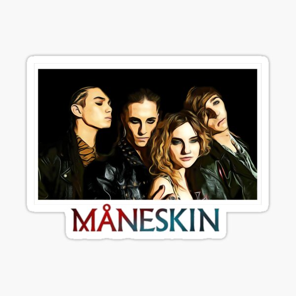 "Maneskin" Sticker for Sale by newstylemagri | Redbubble