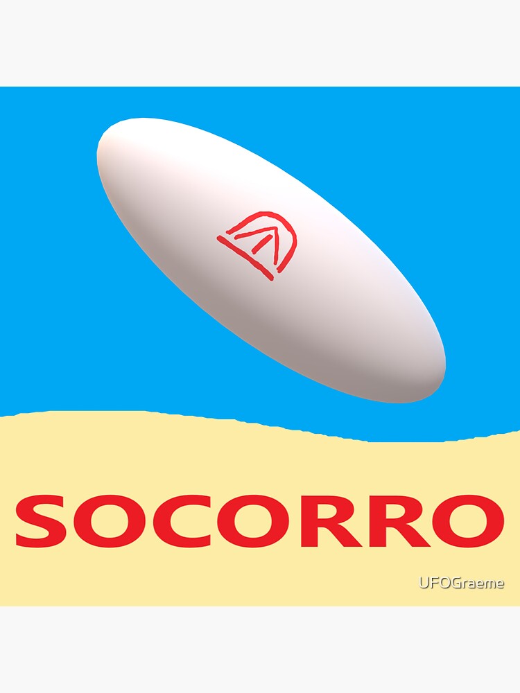"Socorro UFO 1964" Sticker for Sale by UFOGraeme | Redbubble