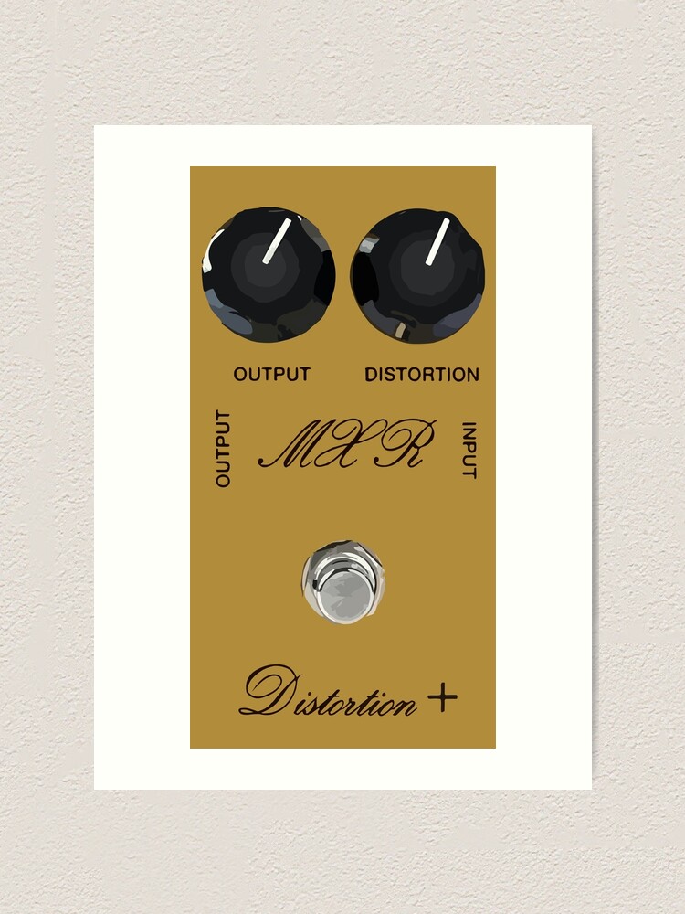 "MXR Distortion Plus Script Logo" Art Print for Sale by JD333 | Redbubble