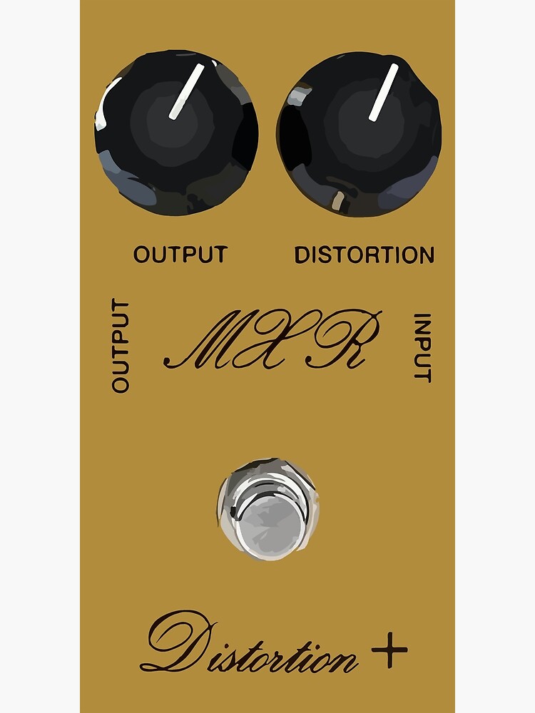 "MXR Distortion Plus Script Logo" Art Print for Sale by JD333 | Redbubble