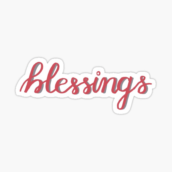 "blessings" Sticker by rosemaal | Redbubble