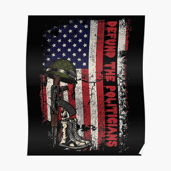 "Defund the Politicians" Poster by TheEvilClub | Redbubble