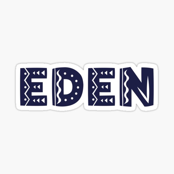 "EDEN" Sticker by bisonaya | Redbubble