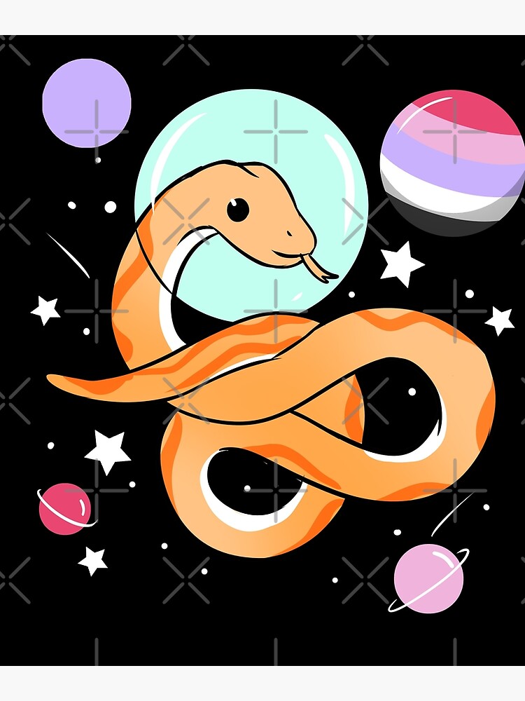 Snake Astronaut Reciprosexual Pride Premium Matte Vertical Poster sold ...