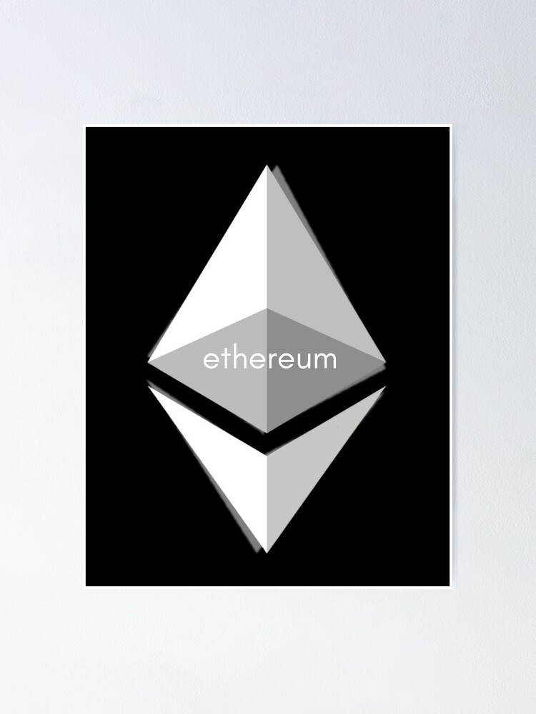 "Ethereum White Logo" Poster for Sale by OC3projects | Redbubble