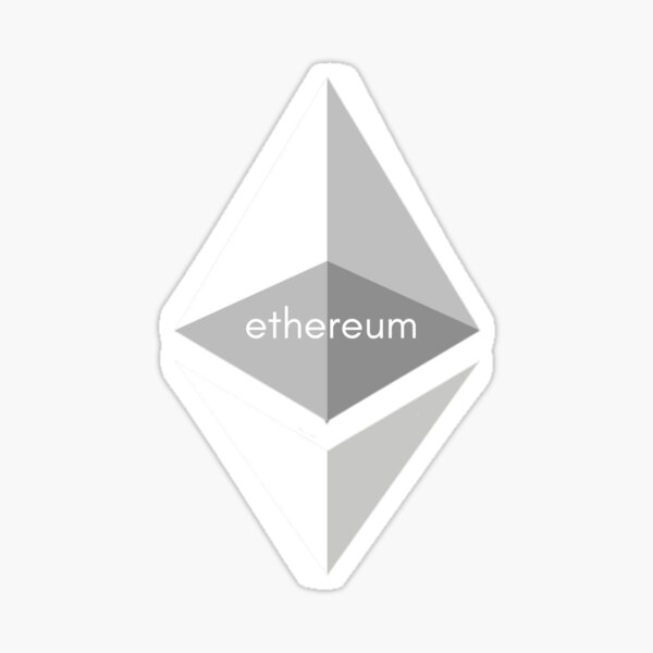 "Ethereum White Logo" Sticker for Sale by OC3projects | Redbubble