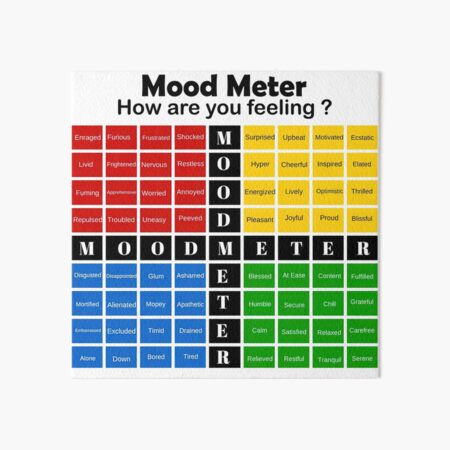 "Mood Meter How Are you feeling" Art Board Print for Sale by swenmaurUp ...